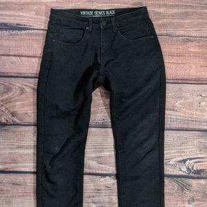 Vintage Genes | Jeans | Vintage Genes Black Jeans Slim Straight | Poshmark